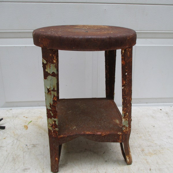 Vintage Metal Stool - Etsy