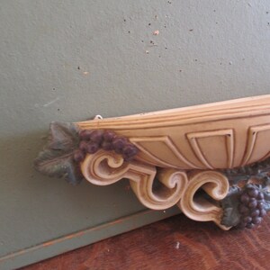 Grape Vine Wall Pocket Shelf Vintage - Etsy