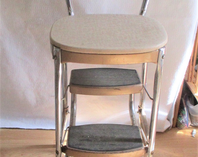 Kitchen Step Stool Pull Out Vintage Chair by Stylaire - Etsy