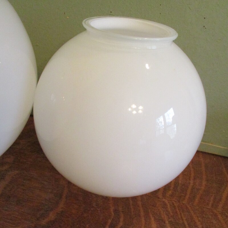 White Glass Globe - Etsy