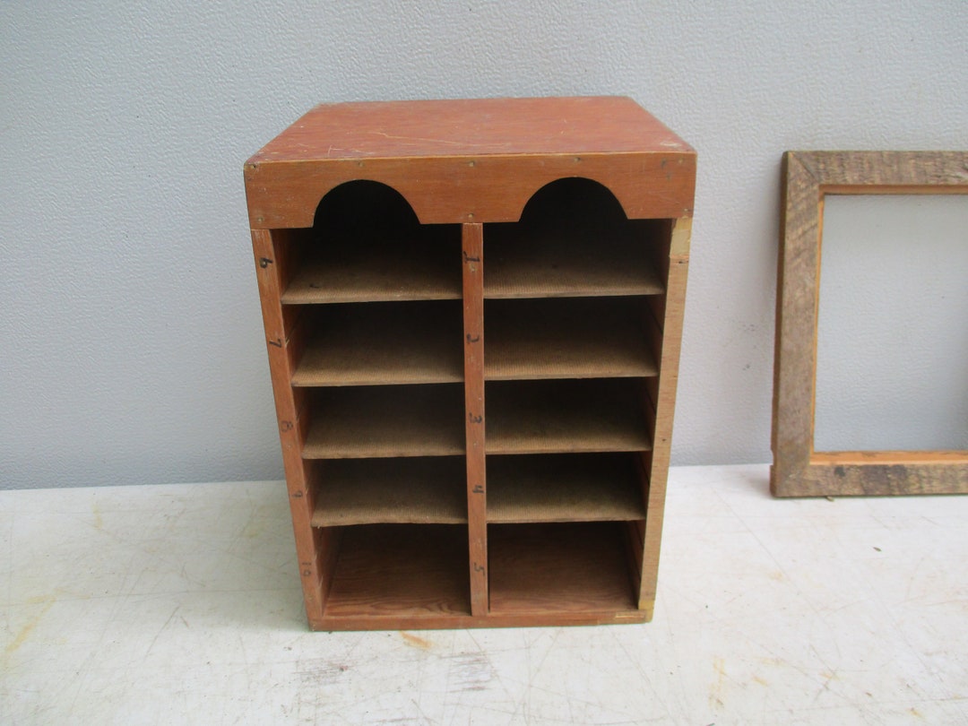 File Cubby Storage Cabinet Vintage - Etsy