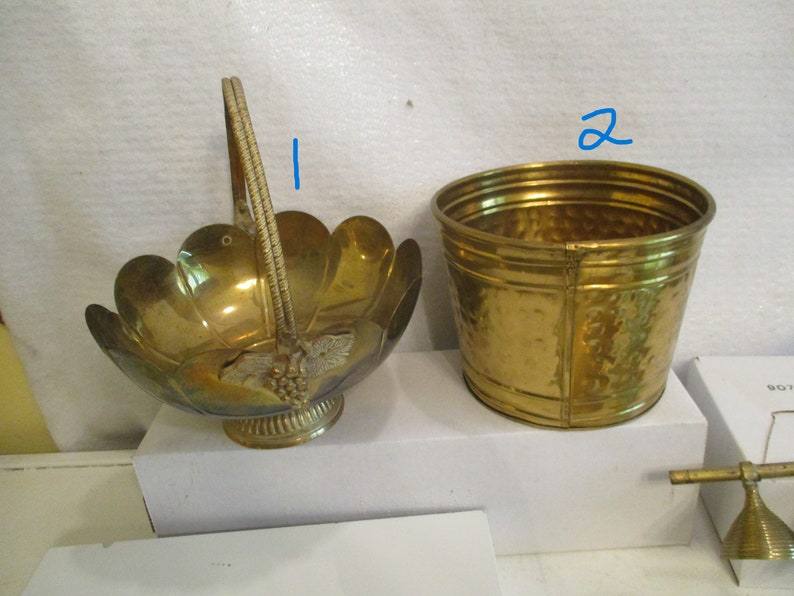 Brass Basket Bells Tray Plus Vintage Decor CHOICE - Etsy