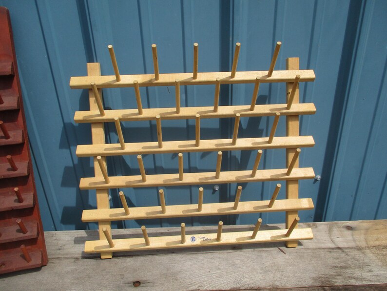 Wooden Thread Spool Rack, Holder, Vintage Sewing Storage CHOICE - Etsy