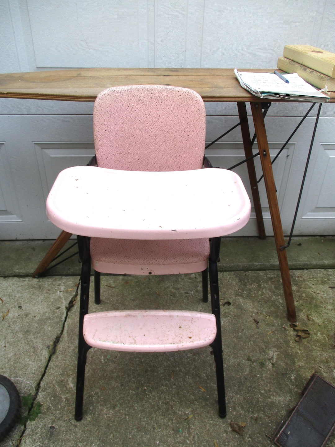 Cosco High Chair PINK Vintage Decor Etsy