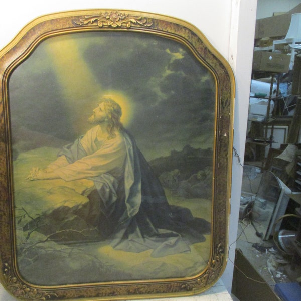 Antique Jesus Frame - Etsy