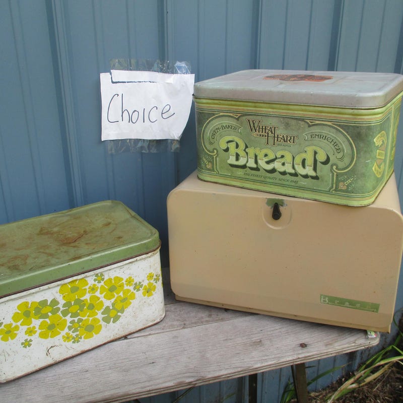 Vintage Bread Box - Etsy