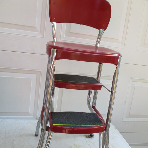 Red Stool - Etsy