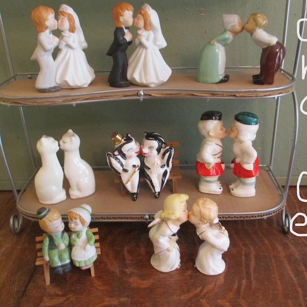 Salt and Pepper Shakers Figurine - Etsy