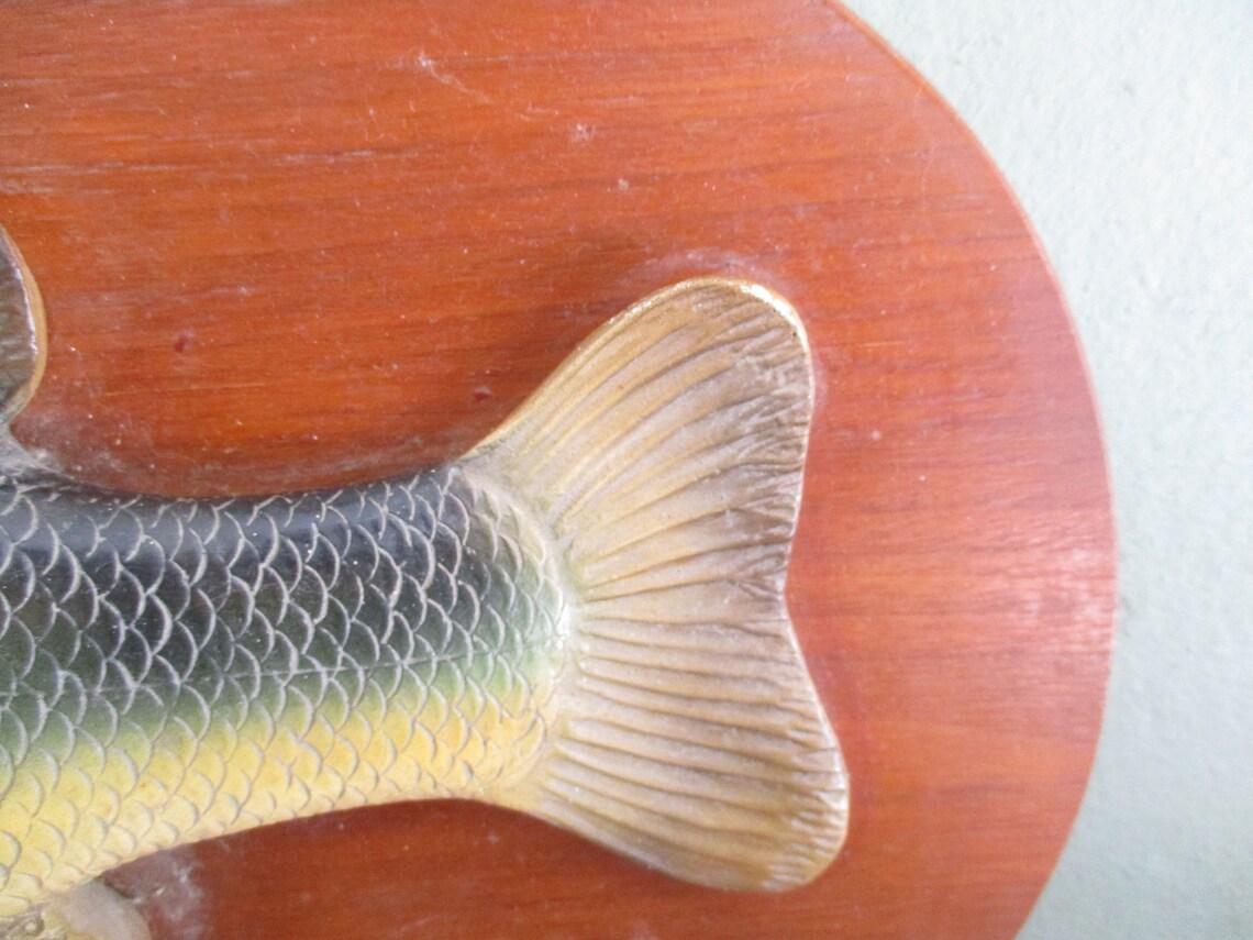 Walleye Fish Mount Chalk or Plaster Vintage Wall Hanging - Etsy