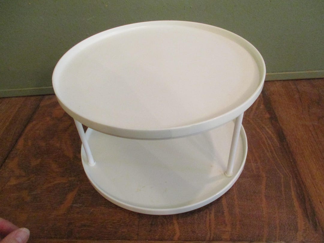 Rubbermaid Turntable 2 Tier Lazy Susan Serving Tray Vintage - Etsy