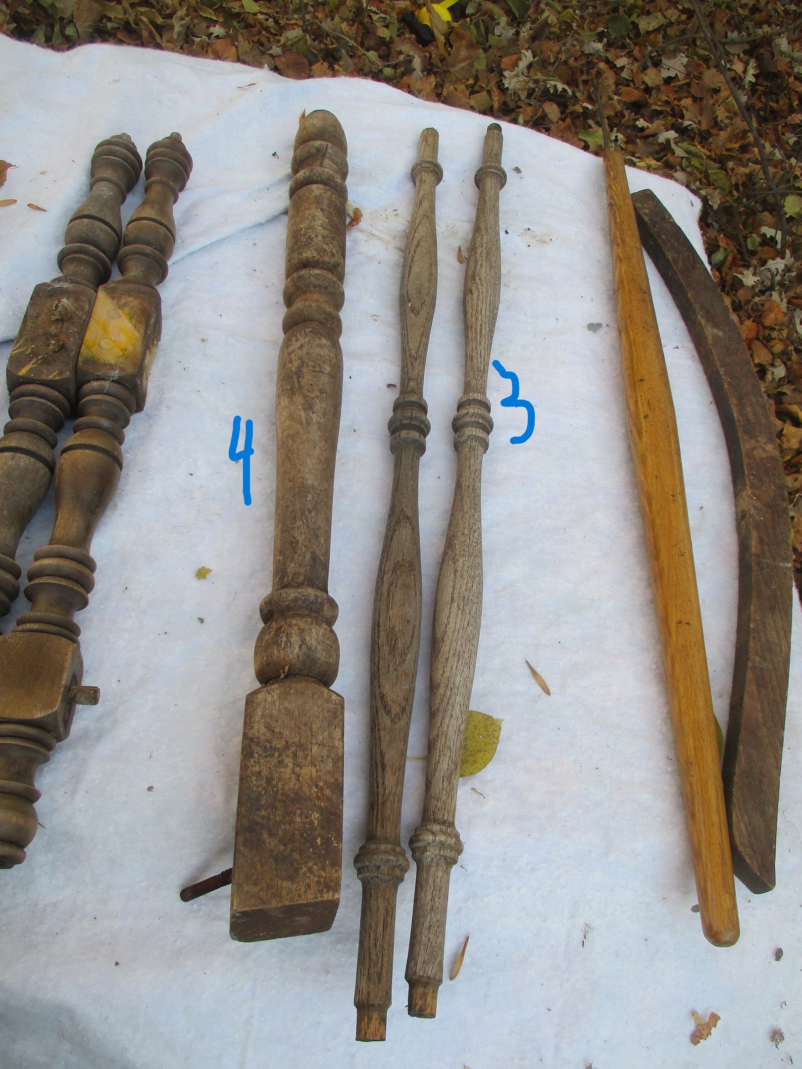 Wood Spindle Rocker Leg Architecture Salvage Vintage Furniture - Etsy