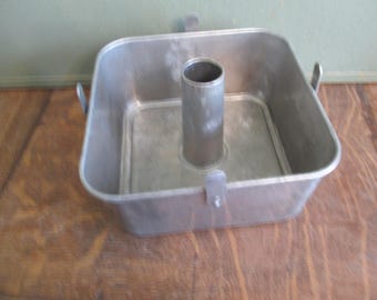 Vintage Square Aluminum Angel Food Cake Pan - 2 Pieces - Etsy