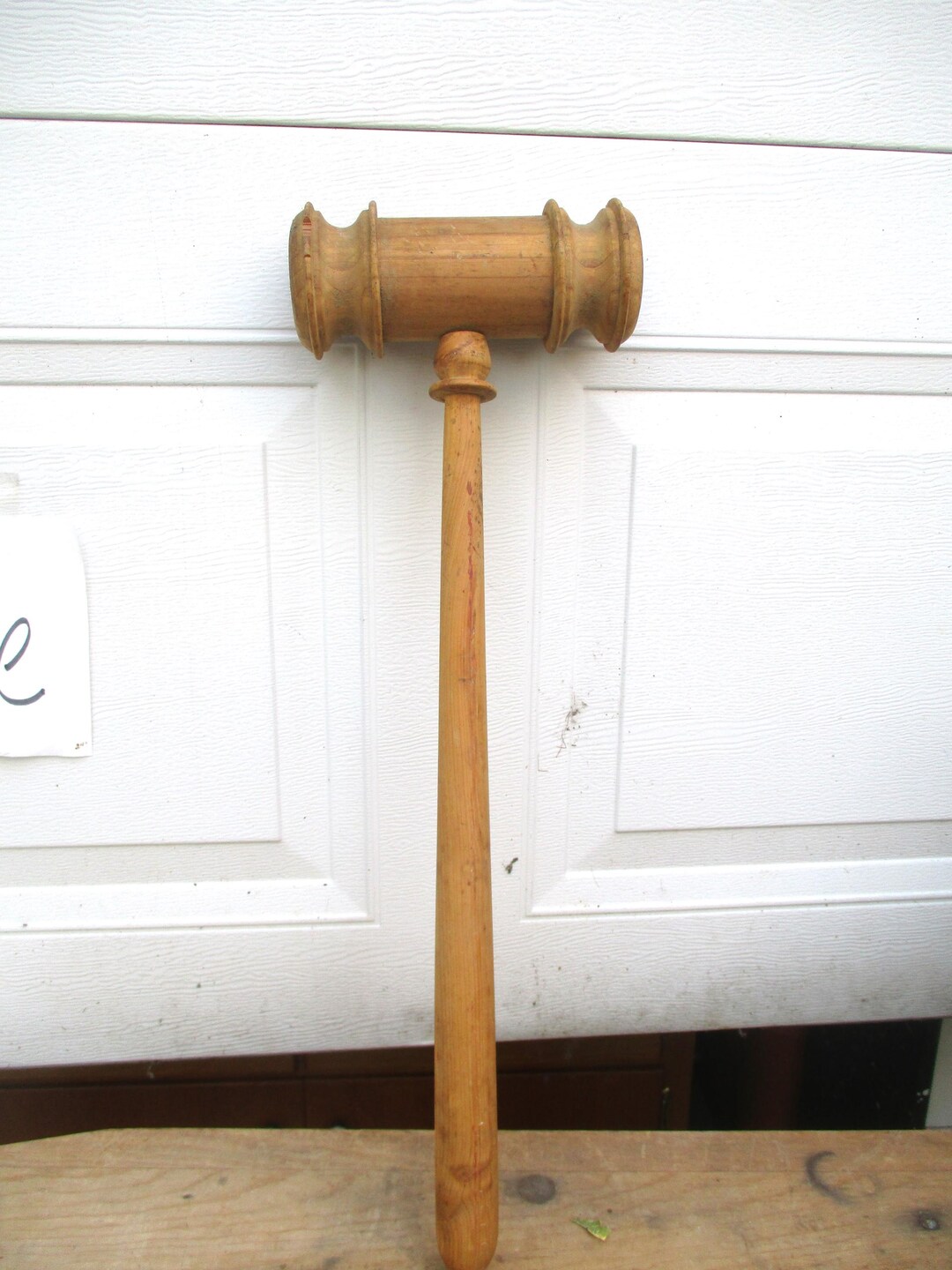 Large Gavel Wood Wall Decor Vintage 23 Inches Long - Etsy