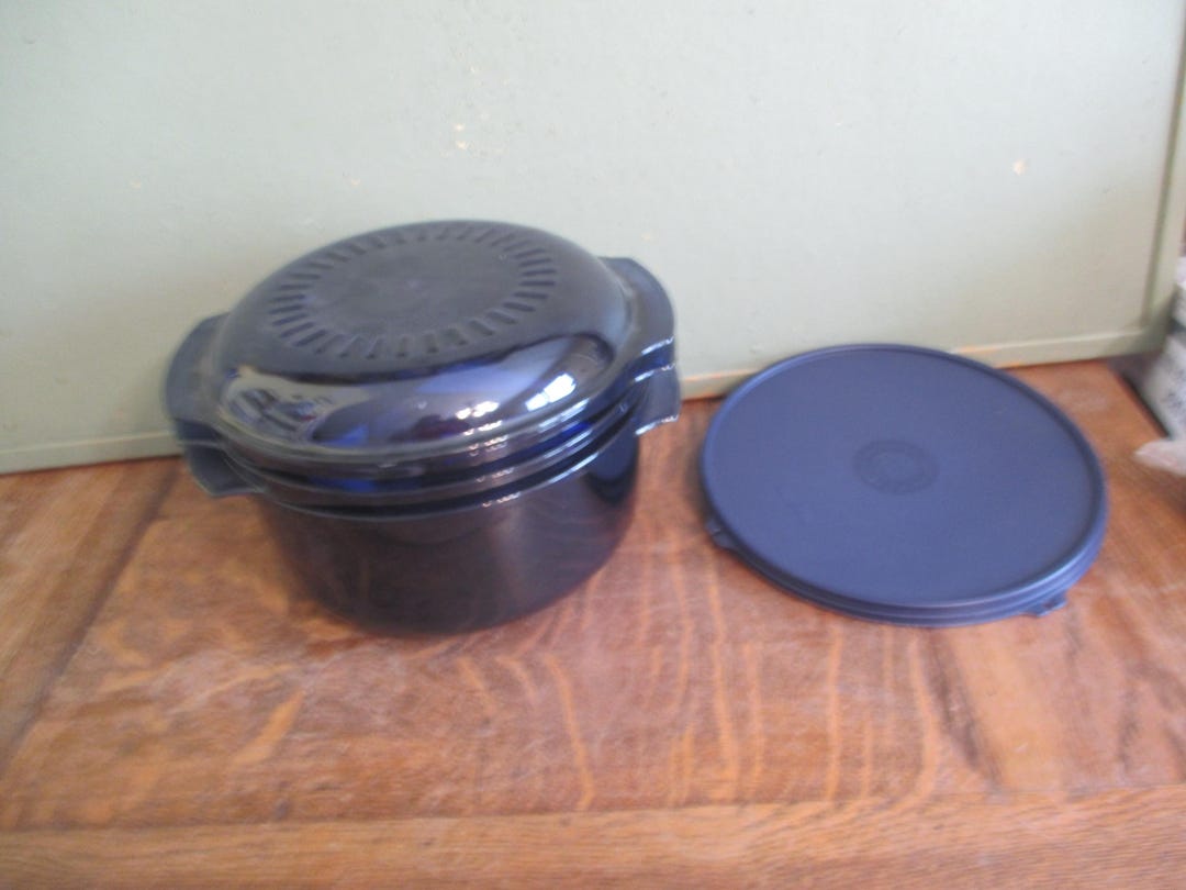 Tupperware Ultra Blue Microwave Stack Cooker Vintage Set of 7 - Etsy