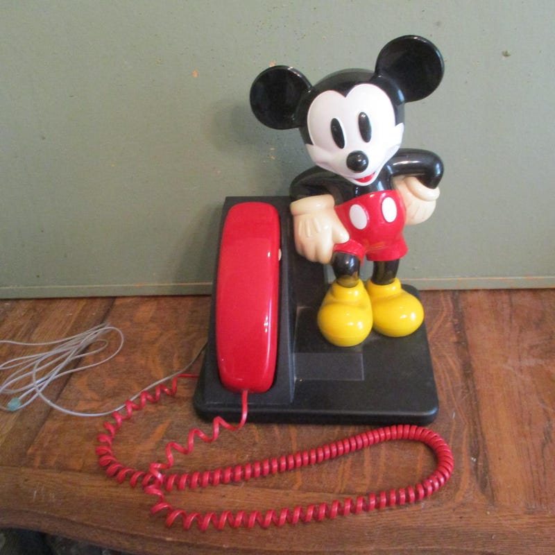 Mickey Mouse Telephone - Etsy