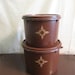 Brown Tupperware Canister Set of 2 With Lids - Etsy