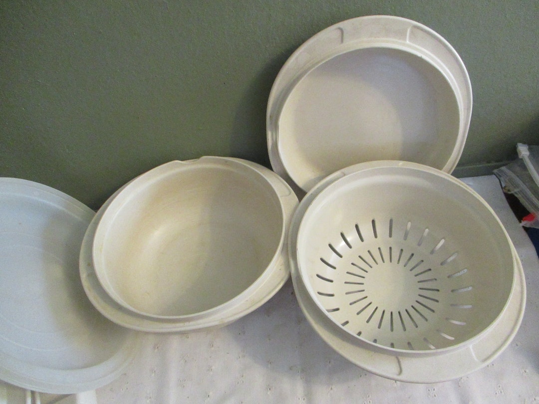 Tupperware Ultra Microwave Stack Cooker Vintage Set of 4 - Etsy
