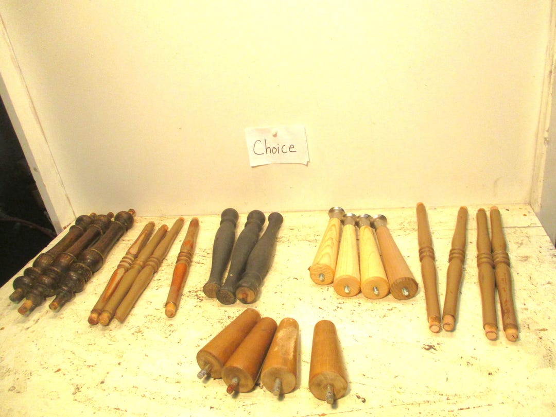 Wood Spindle Legs Architecture Salvage Vintage Furniture Parts Wood ...