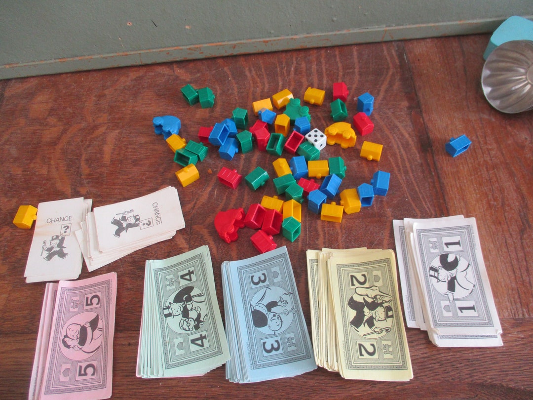 Monopoly Pieces Vintage Plastic Replacement Pieces - Etsy