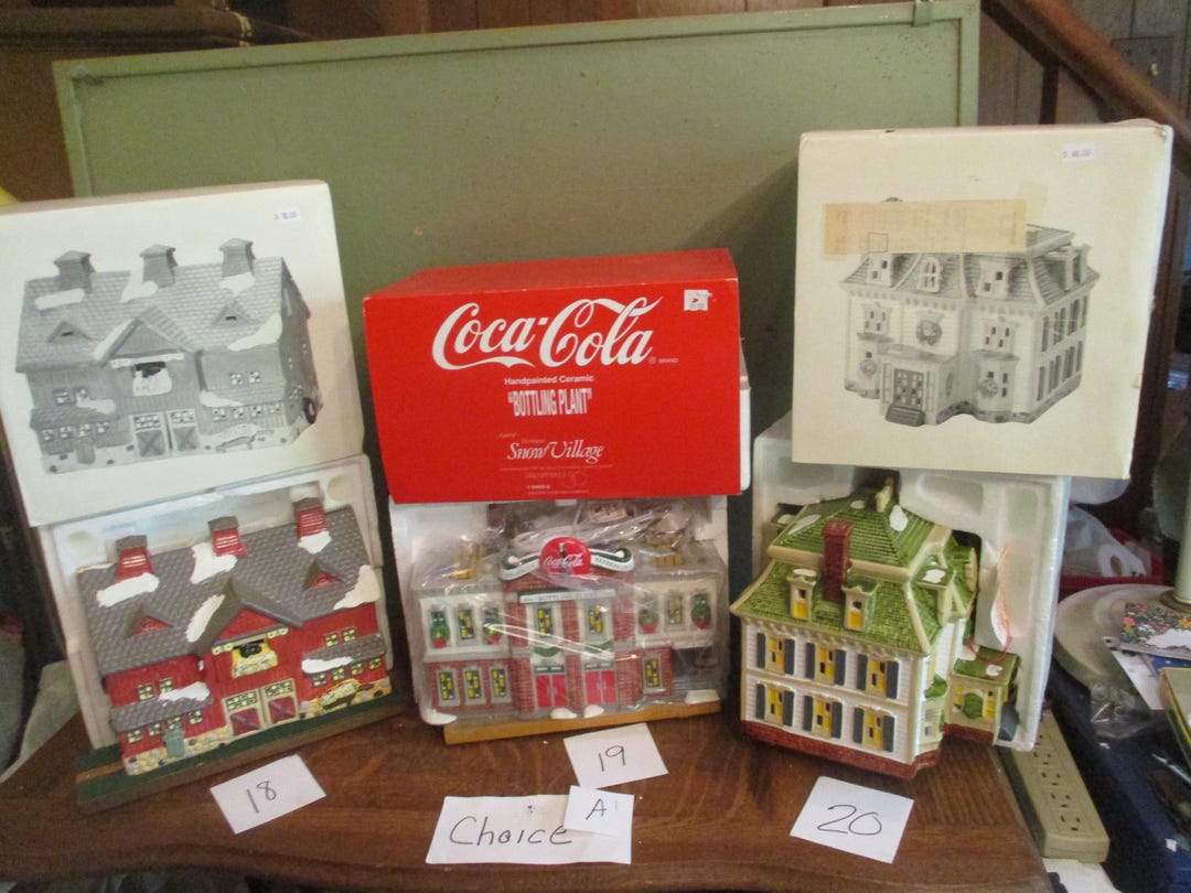 Dept 56 Red Barn, Coke Bottling, Maple Ridge Inn CHOICE Vintage - Etsy