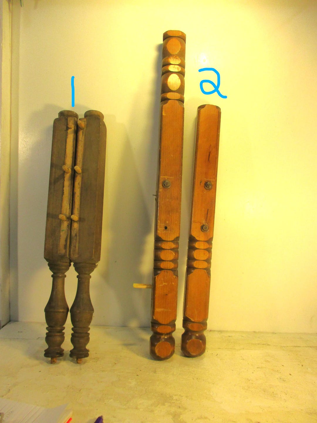 Table Leg Spindle Architecture Salvage Vintage Furniture Wood Working ...