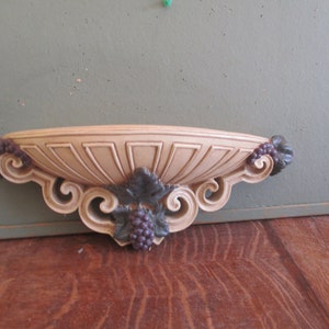 Grape Vine Wall Pocket Shelf Vintage - Etsy