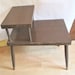 Step Side 2 Tiered Wood End Table Vintage Mid Century Modern - Etsy