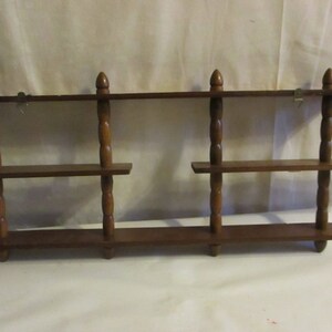 Spindle Wooden Wall Shelves Display Shelf Knick Knacks Shipped ...