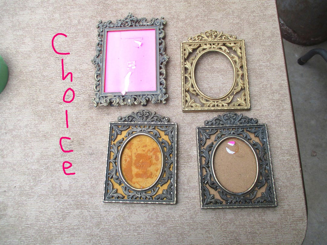 Ornate Metal Frames Made in Italy Vintage CHOICE - Etsy