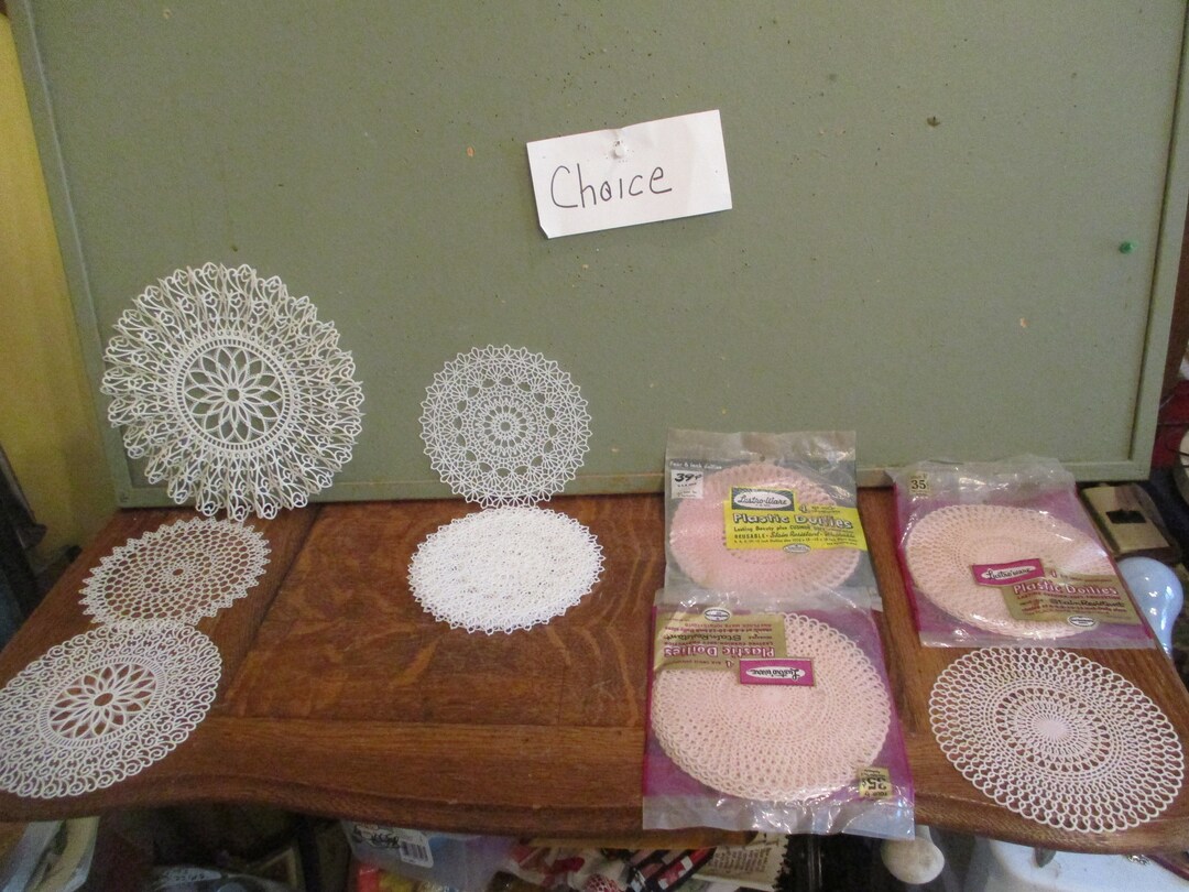 Doily Plastic Vintage CHOICE - Etsy