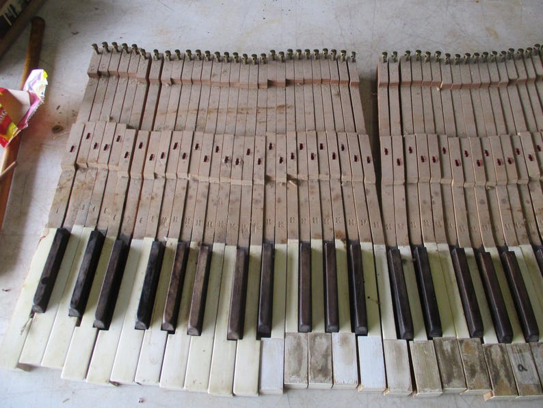 Piano Keys Vintage CHOICE Different Sets Milton Piano Company - Etsy