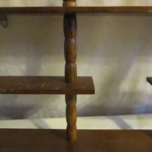 Spindle Wooden Wall Shelves Display Shelf Knick Knacks Shipped ...