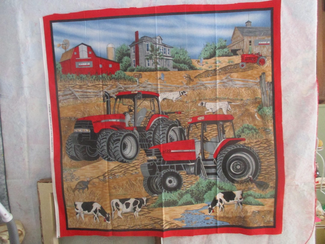 Case IH Tractor Farm Panel Fabrics New Old Stock - Etsy