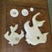 Fish Ceramic White Wall Hanging Plaque 2 Fish and 3 Bubbles - Etsy