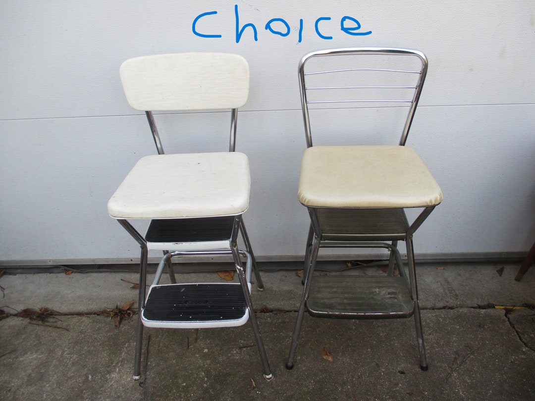 Cosco Kitchen Step Stool Lift up Seat Vintage Chair CHOICE - Etsy