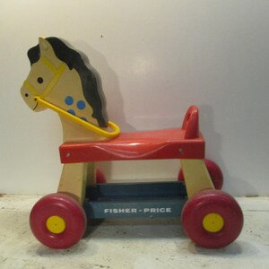 Fisher Price Riding Toy Horse Vintage Childs Toy Photo Prop - Etsy