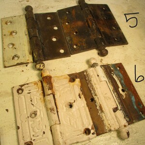 Industrial Salvage Hinge CHOICE Chic Repurpose Decor - Etsy