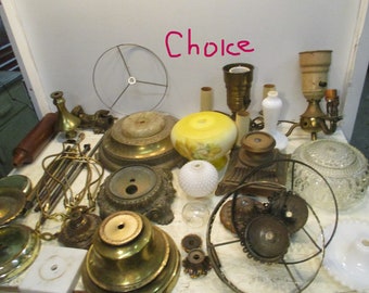 Vintage Lamp Parts - Etsy