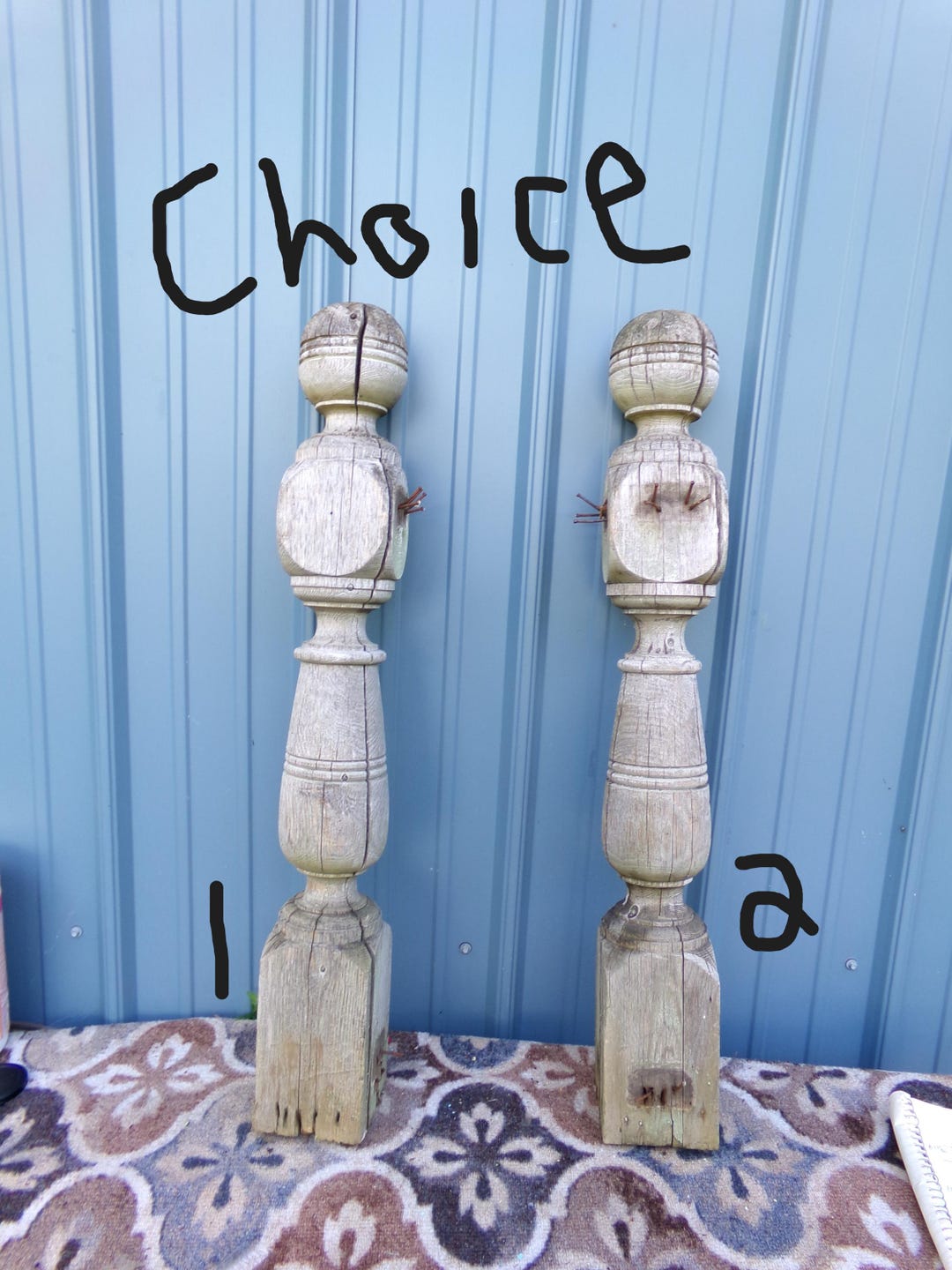 Newel Post Weathered Architecture Salvage Decorative Vintage CHOICE - Etsy