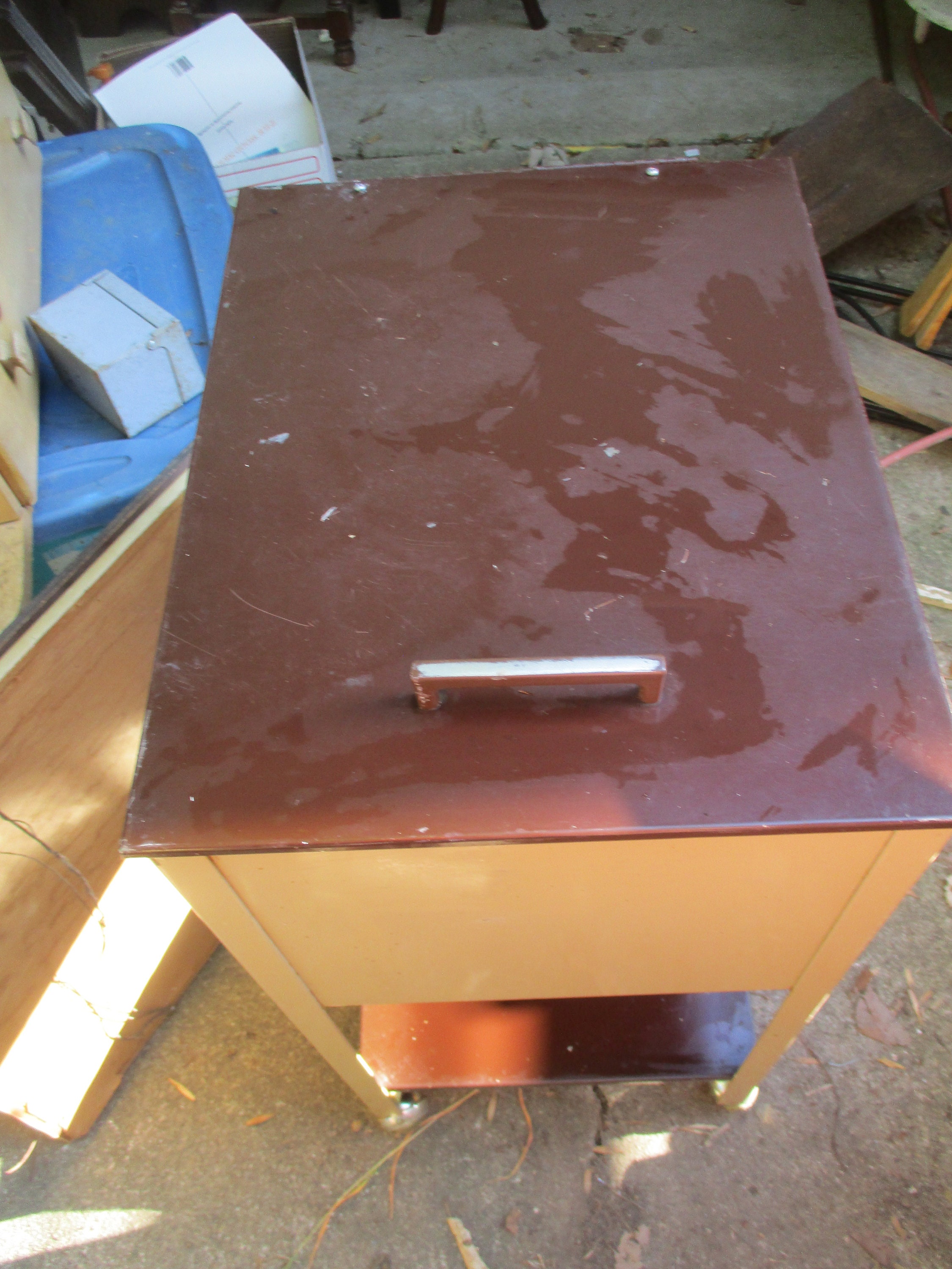 Industrial File Cabinet Metal Rolling Vintage 70s Etsy