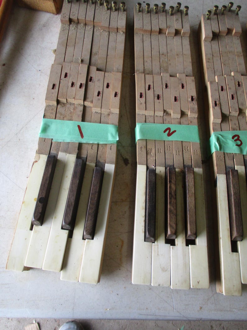 Piano Keys Vintage CHOICE Different Sets Milton Piano Company - Etsy