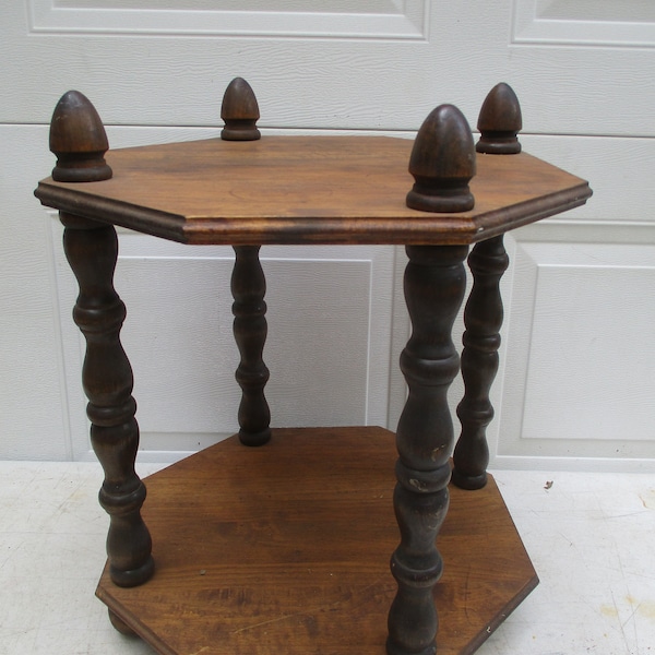 Antique Two Tier Table - Etsy