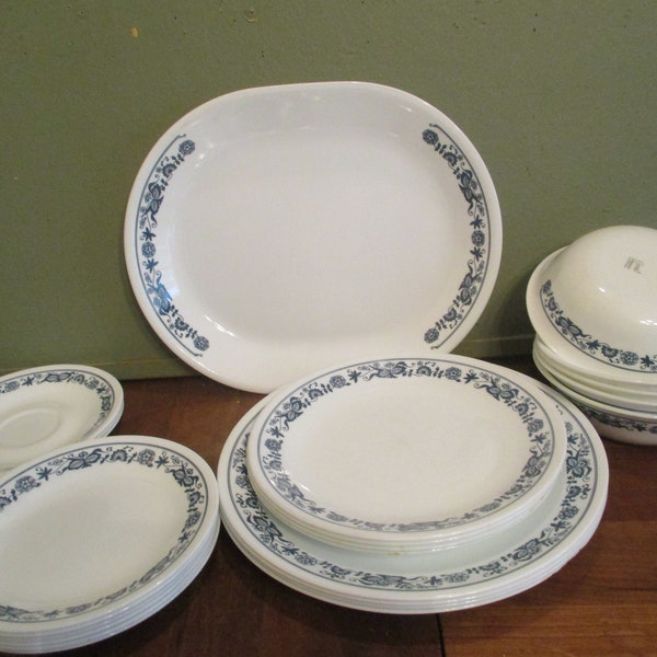 Corelle Old Town Blue Dishes - Etsy