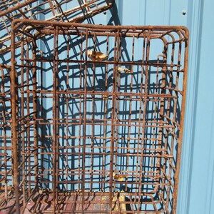 Rusty Metal Milk Bottle Crate Vintage Bottle Holder One Only - Etsy