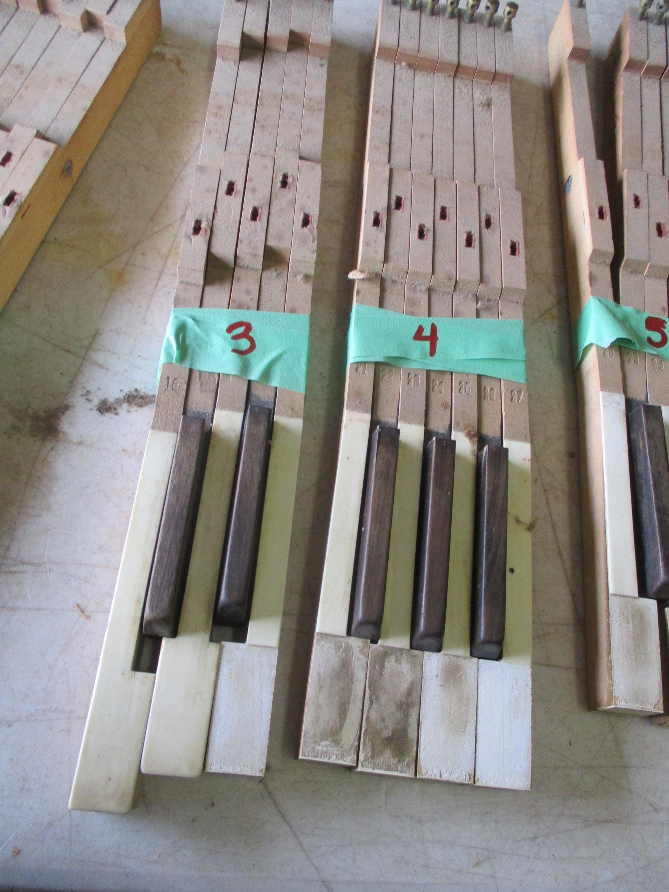Piano Keys Vintage CHOICE Different Sets Milton Piano Company - Etsy