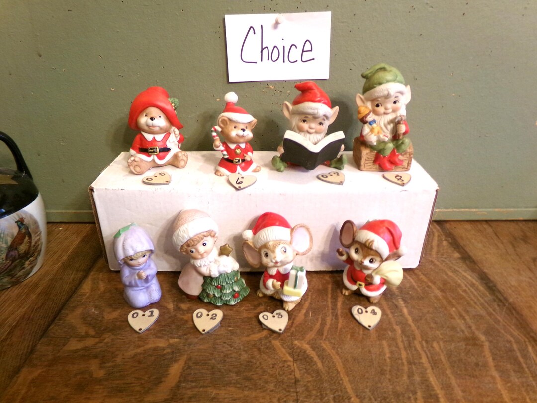 Christmas Bears Mice Mary Plus by Homco Collectible Vintage Replacement ...