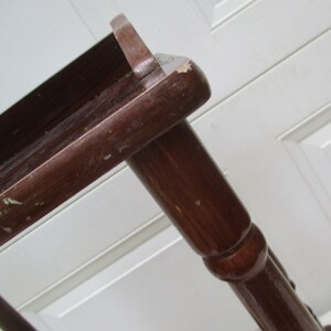 Spindle Stand Table Two Tiered Vintage End Wood Plant Holder - Etsy