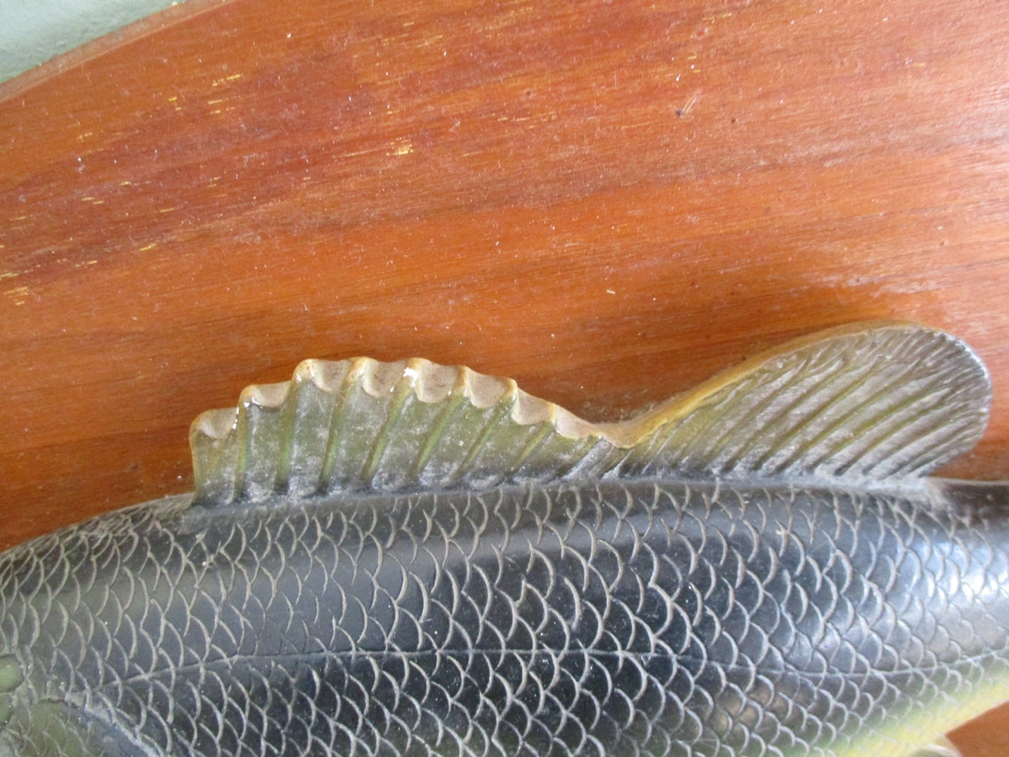 Walleye Fish Mount Chalk or Plaster Vintage Wall Hanging - Etsy