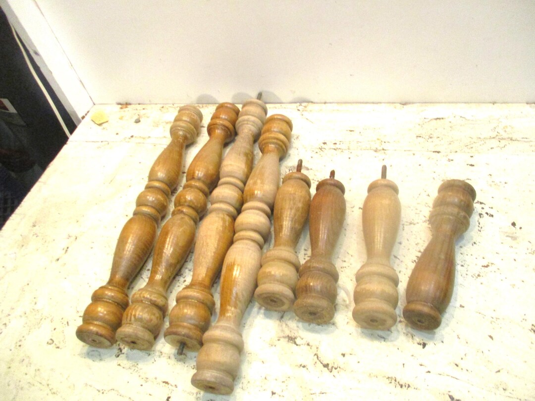 Spindles Go Between Decorative Dowel Vintage Set of 8 Furniture Craft ...