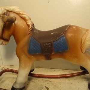 Rocking Horse Vintage Toddler Toy 1960's - Etsy